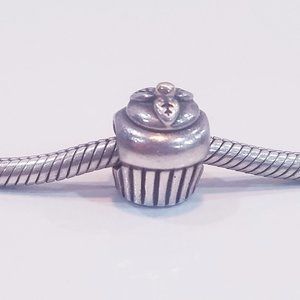 Pandora | Jewelry | Pandora Twotone Cupcake Charm | Poshmark